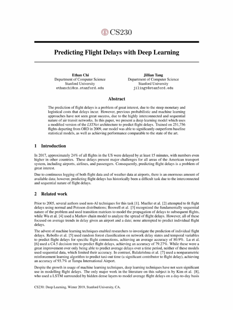 Delay Predict Using Tensor Flow | PDF