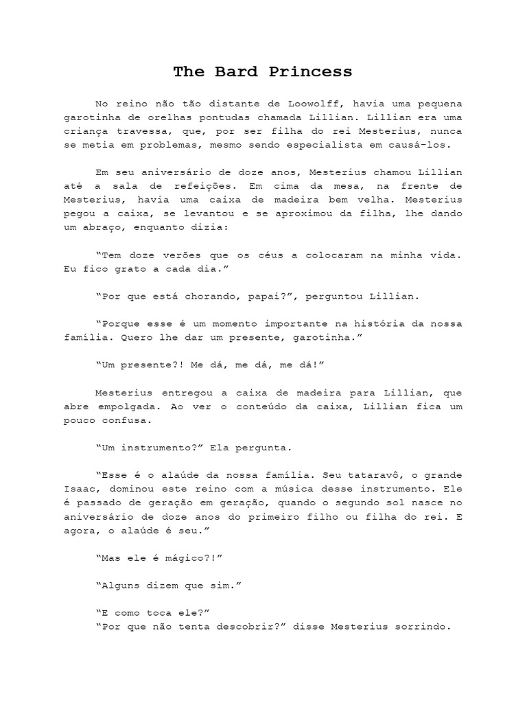 The Bard Princess | PDF