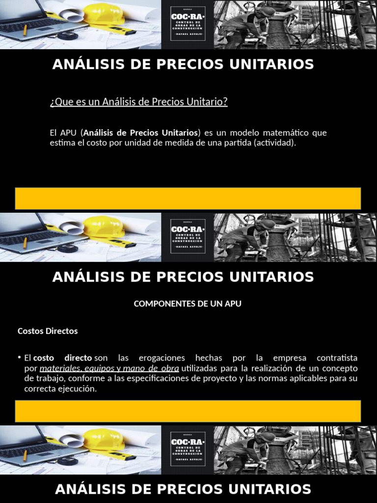 4. ANALISIS DE PRECIOS UNITARIOS | PDF