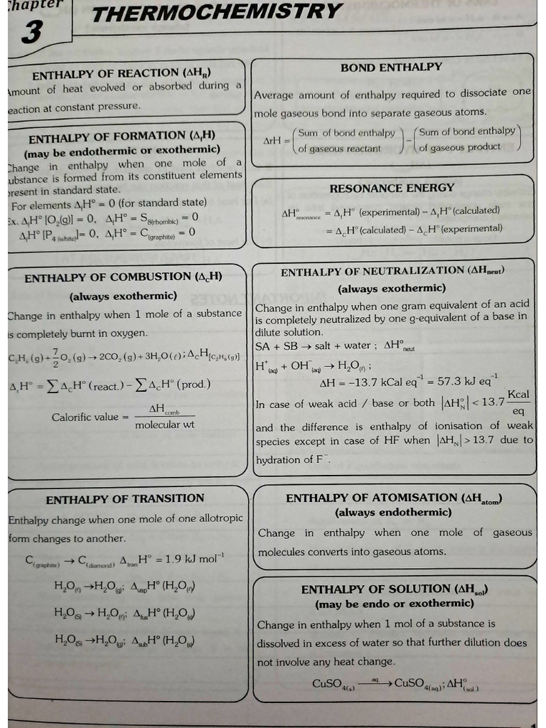 Thermo Chemistry | PDF