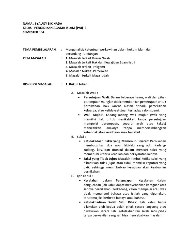 Syauqy Bik Nada 4 Pai B | PDF