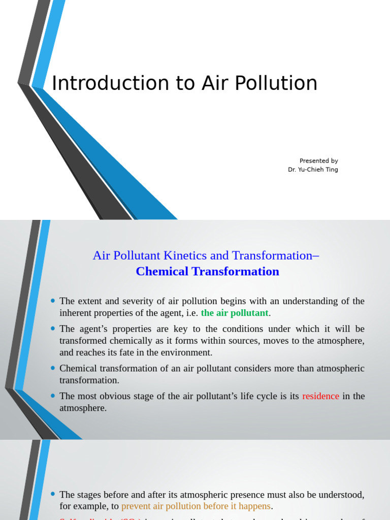 Introduction to Air Pollution_Week4 | PDF