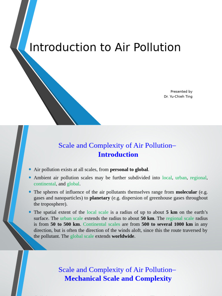 Introduction to Air Pollution_Week3 | PDF