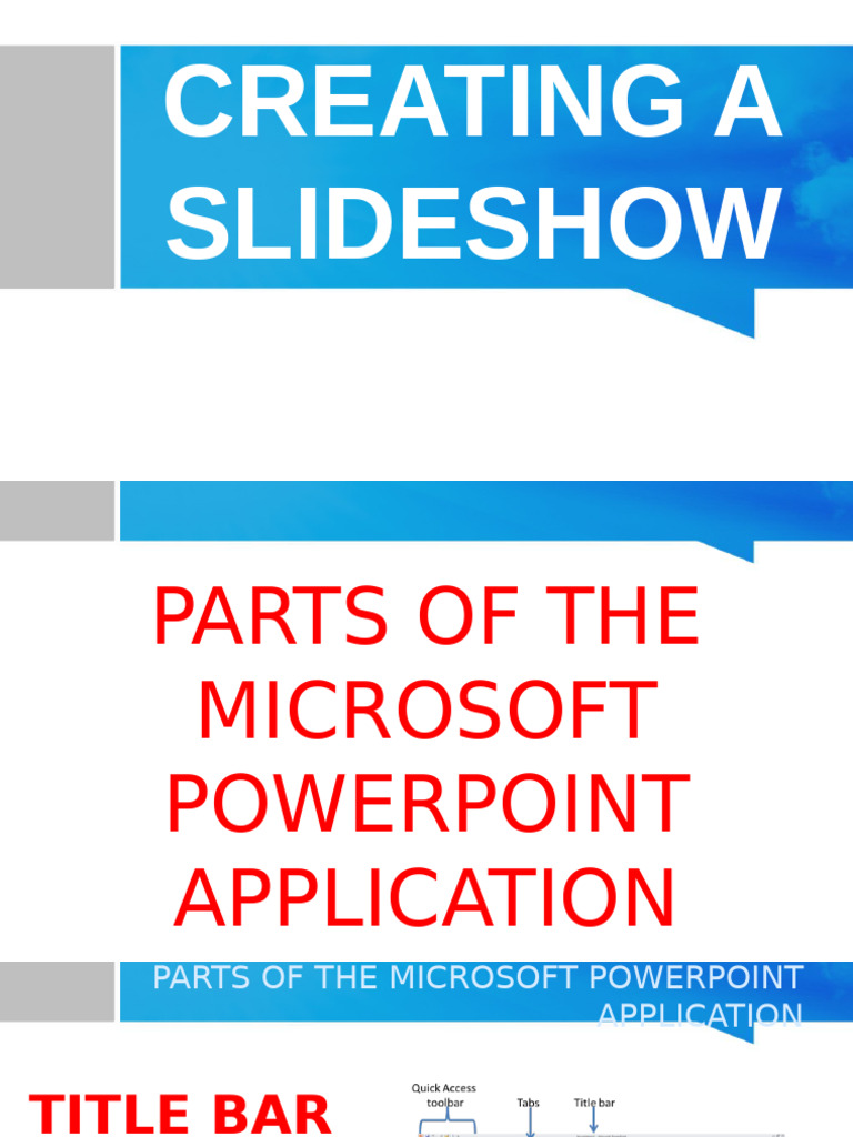 Creating a Slideshow | PDF