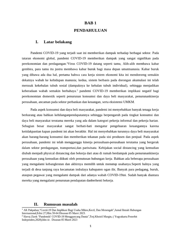 Bab1 Pendahuluan Karya Ilmiah | PDF