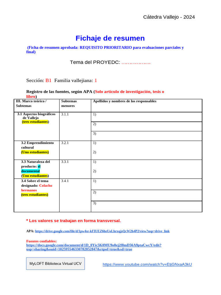 S1-S3 - Formato de La Ficha de Resumen - 2024 I | PDF