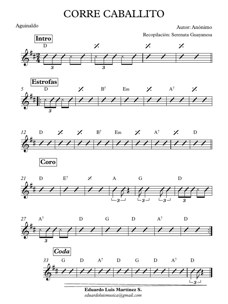 Corre Caballito - Fácil - Cuatro | PDF