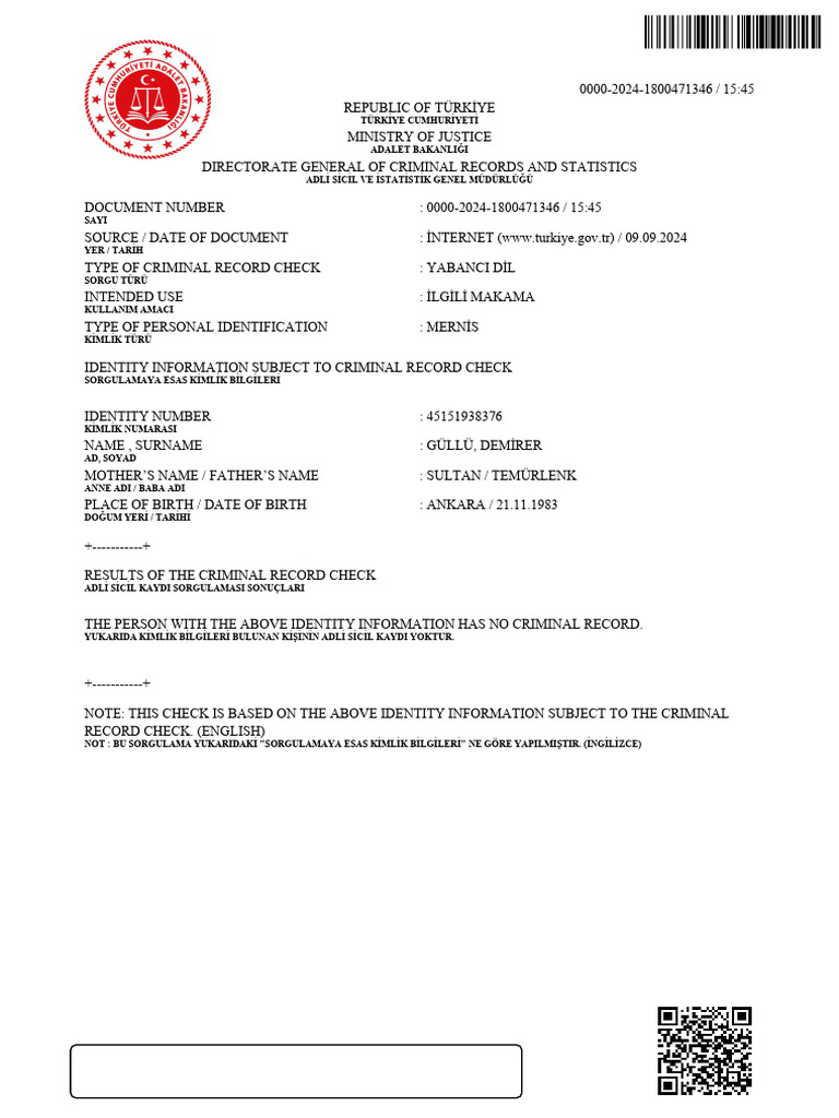 Adli Sicil Kaydi | PDF