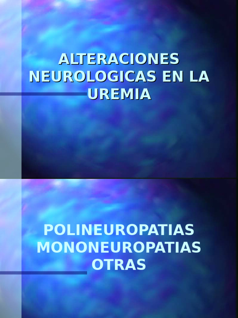 Alteracio Neurolo Uremia | PDF