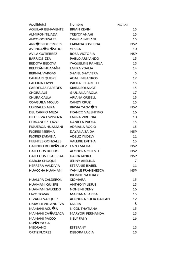 Notas I Fase. Enf | PDF