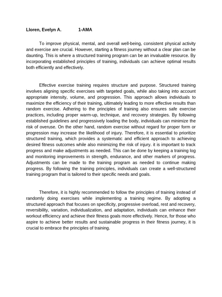 PE Reflection Paper | PDF