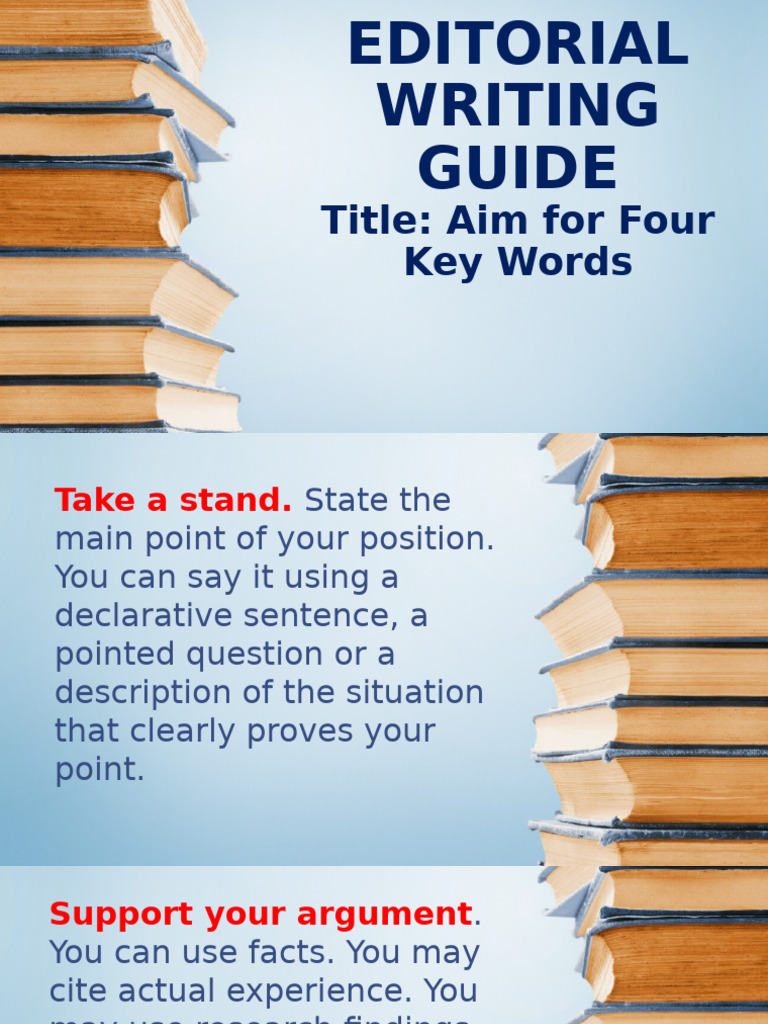 Editorial Writing Guide | PDF