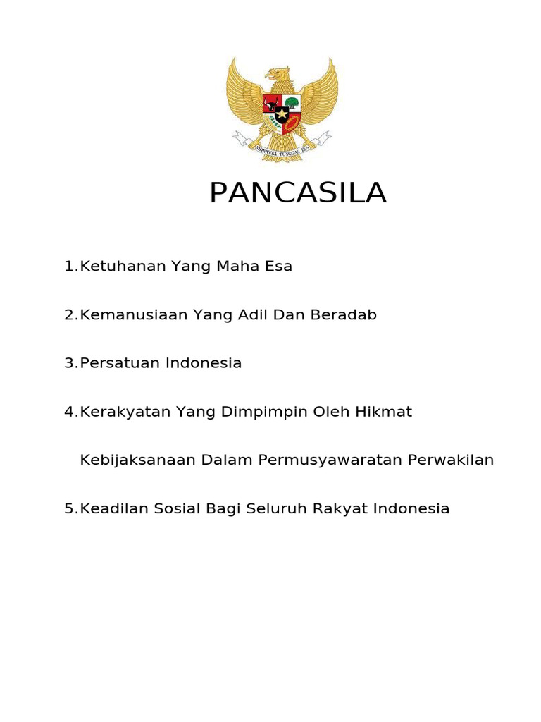 PANCASILA | PDF