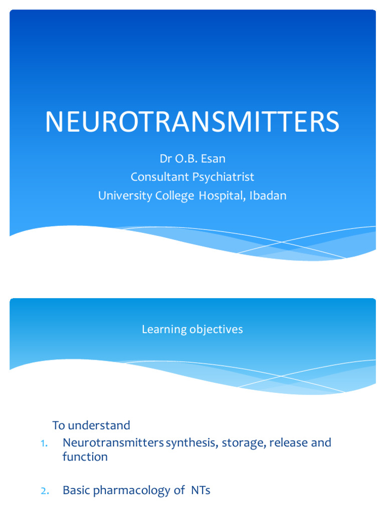 1 WACP 2017 V2 Neurotransmitters | PDF