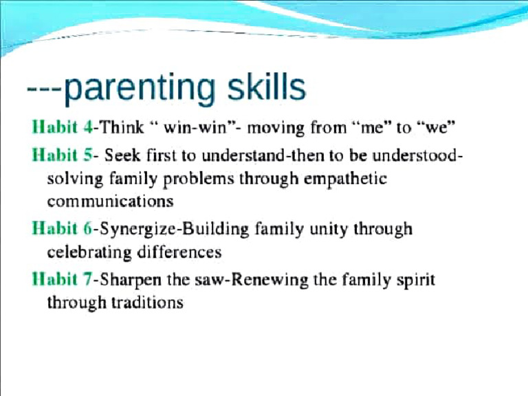 Parenting Skills | PDF