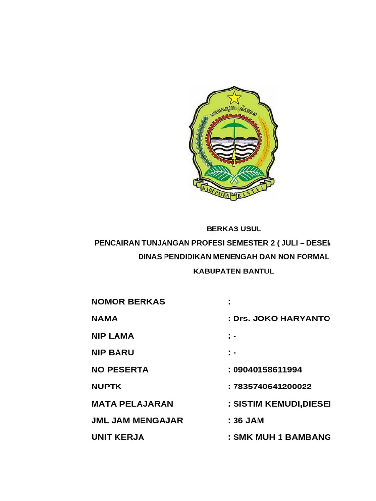 Cover Pemberkasan | PDF