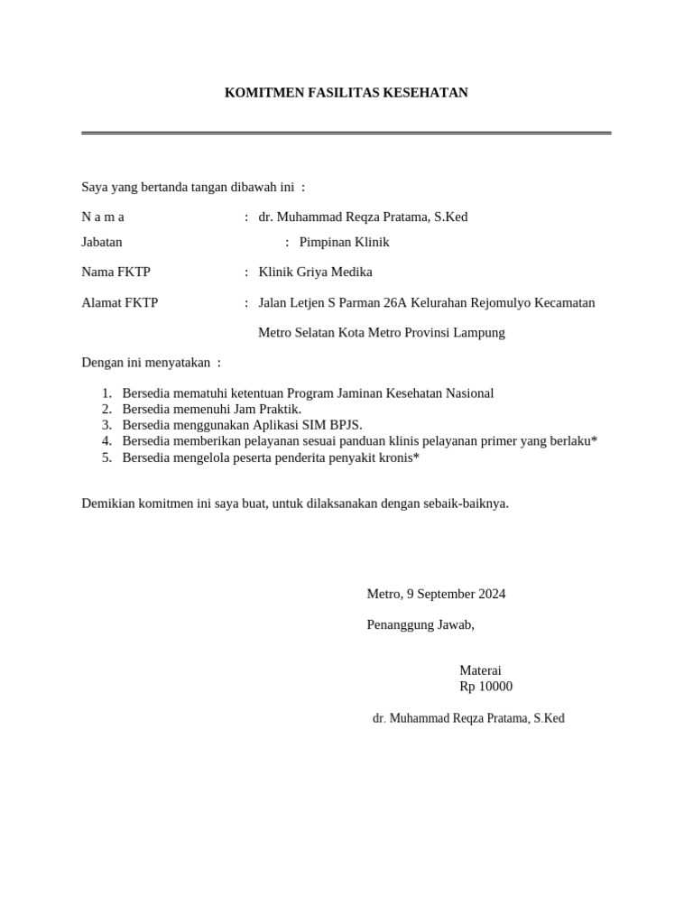 Surat Keterangan Kerja Mbak Panca | PDF