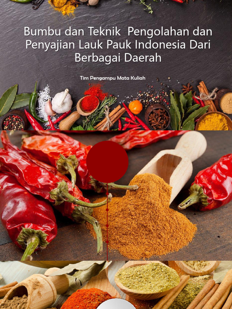 Pertemuan 2 Bumbu Dan Teknik Pengolahan Lauk Pauk | PDF