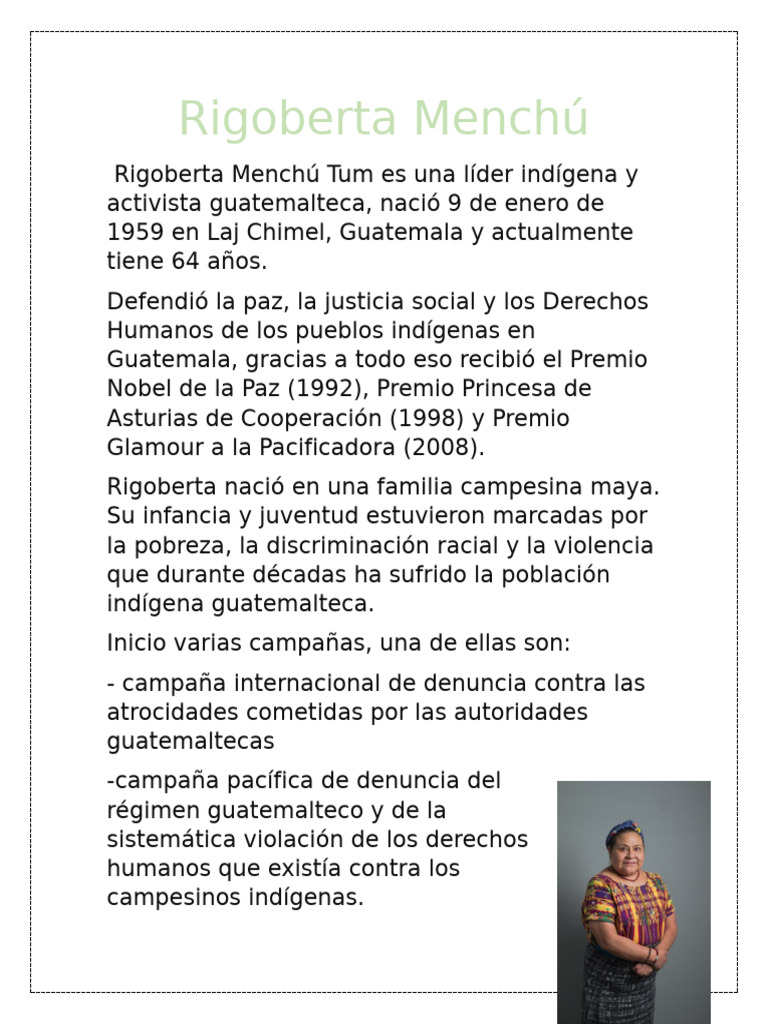 Rigoberta Menchú 2 | PDF