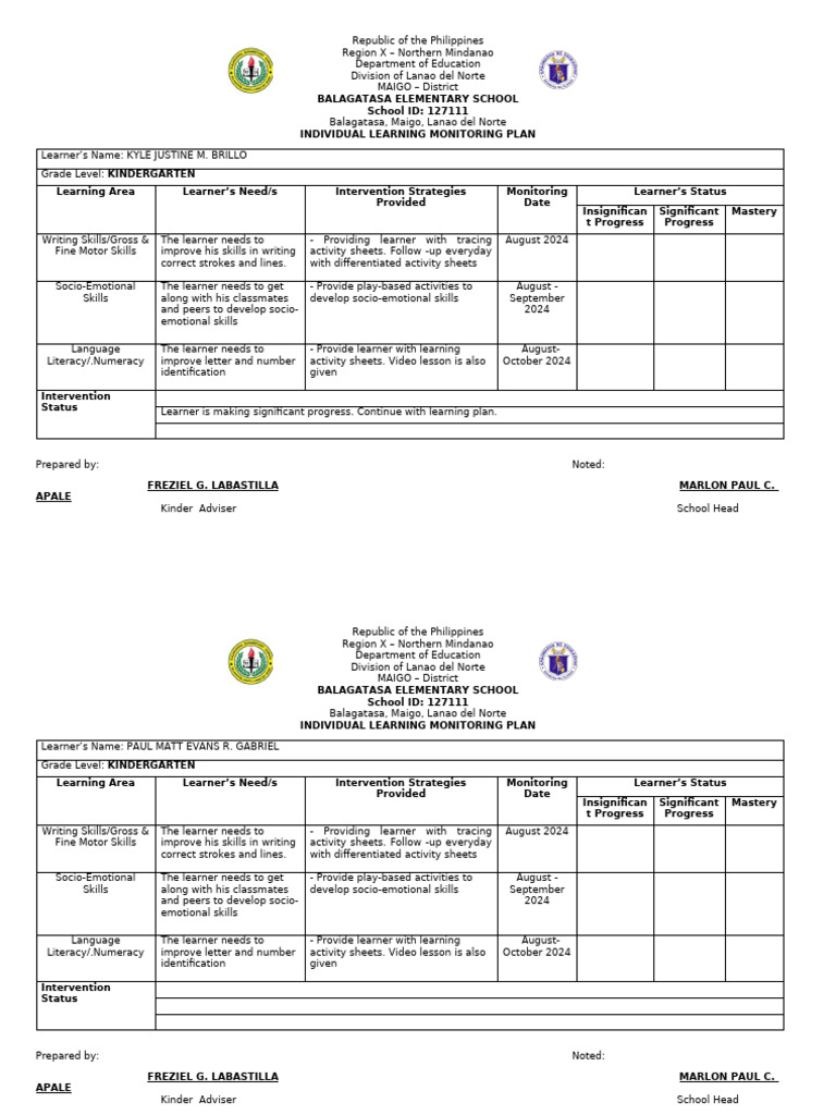 ILMP-SamplE Masipag | PDF