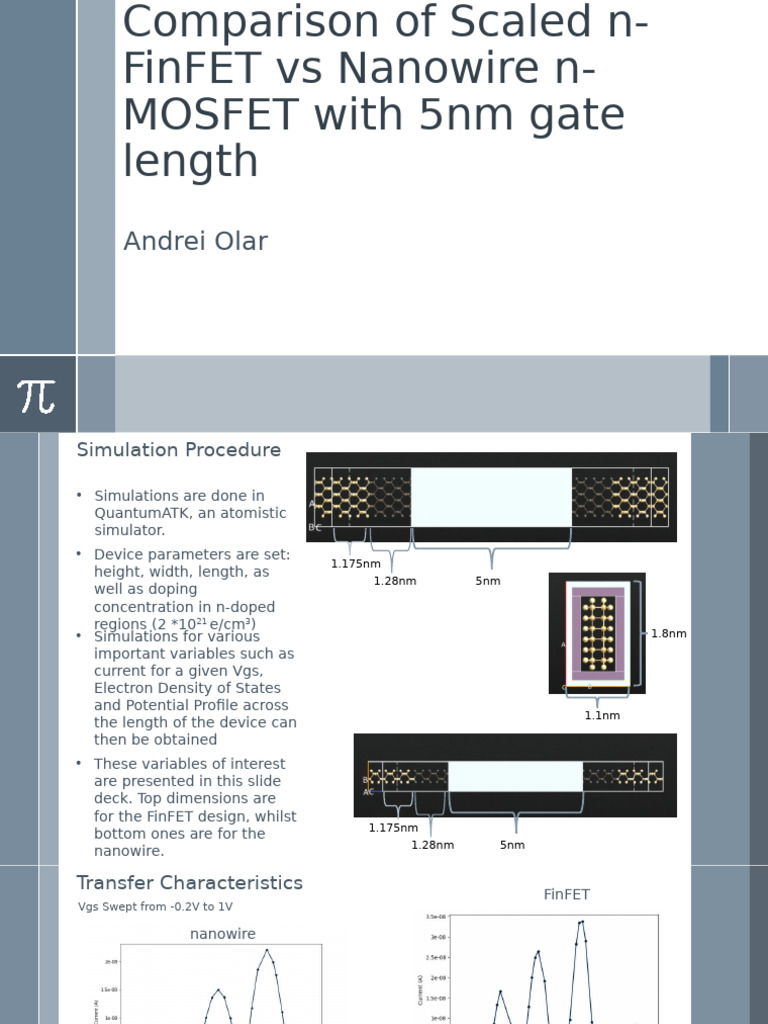Comparison of FinFET Vs Nanowire N-MOS 5nm Gate Length SV | PDF