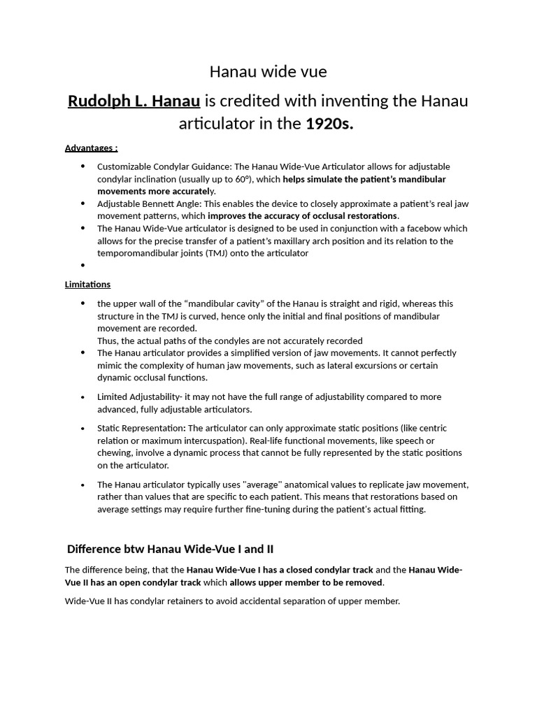 Hanau Wide Vue | PDF