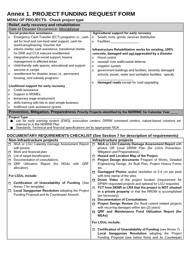 Annex 1 Project Proposal Template | PDF