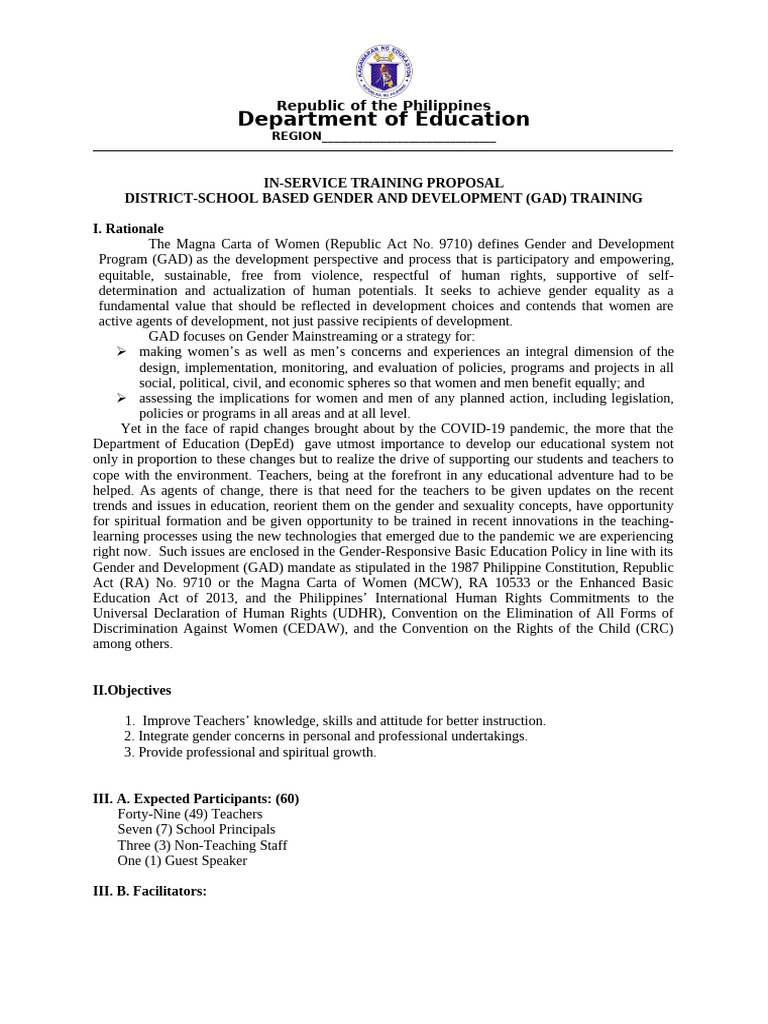 NEW District-School Based GAD Training | PDF