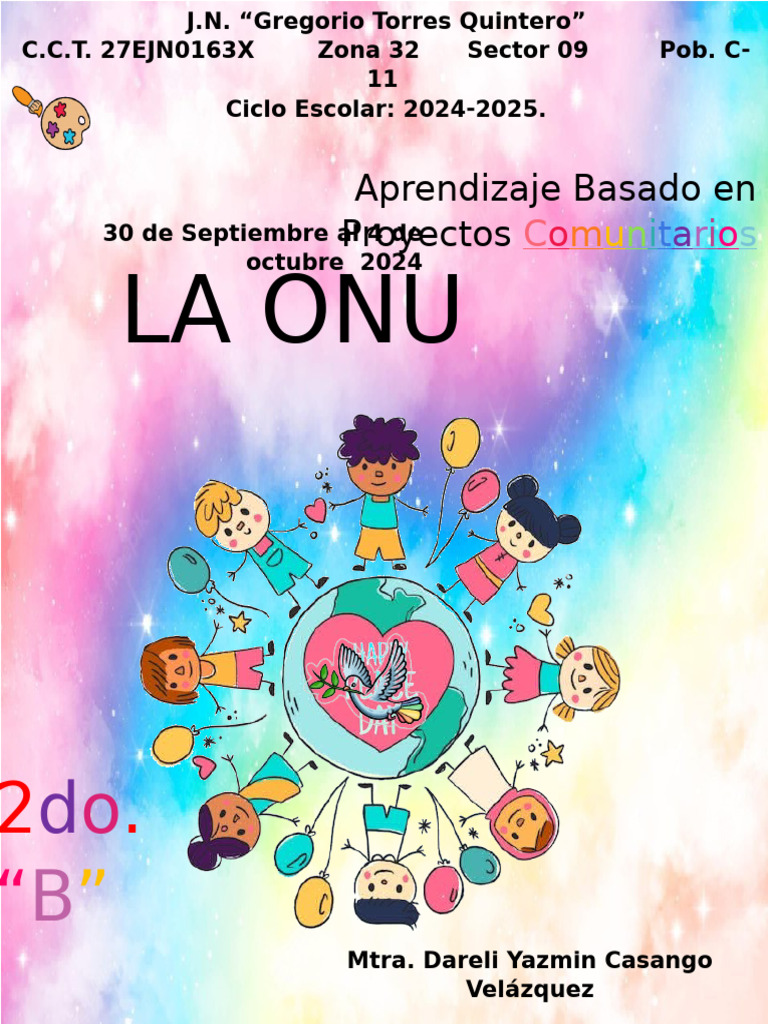 Planeación Por Proyectos COMUNITARIOS "LA ONU" | PDF