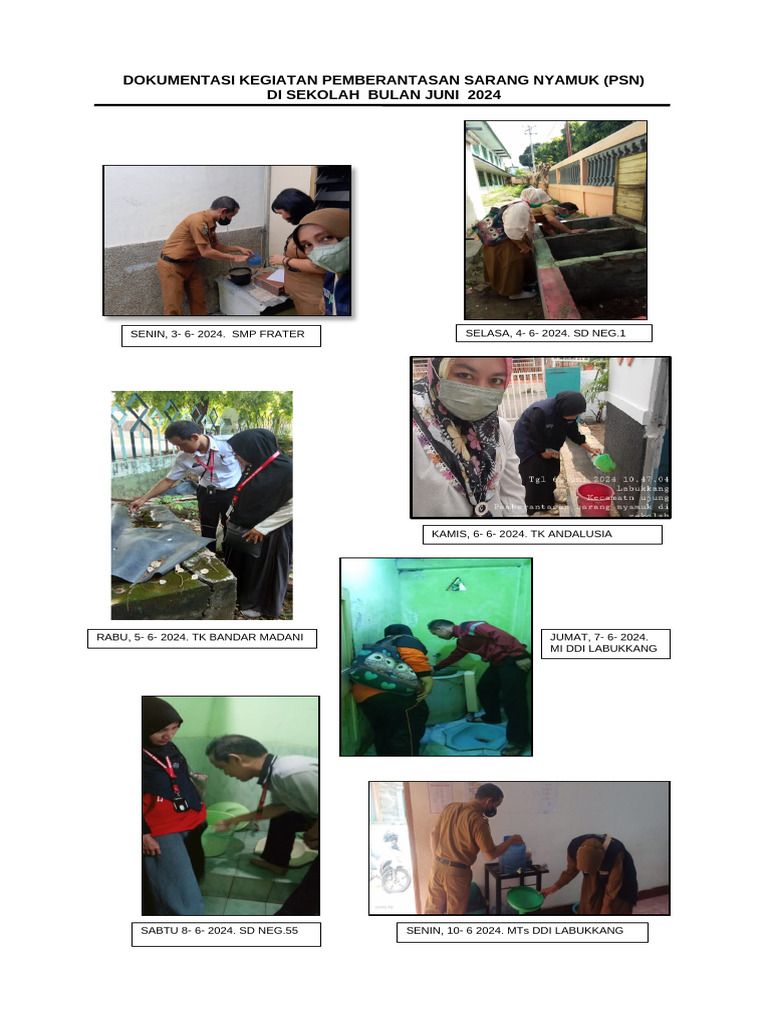 DOKUMENTASI PSN SEKOLAH | PDF