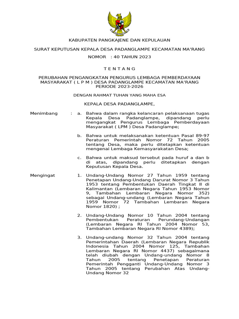 40 SK - LPM | PDF