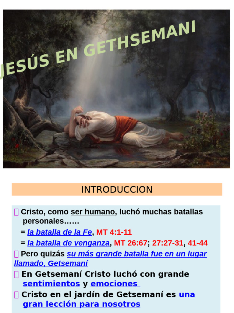 Jesus en Getsemani. | PDF | Cristo (título) | Jesús