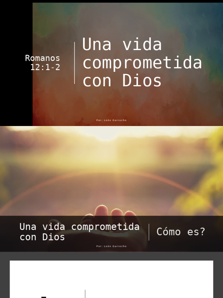 Una Vida Comprometida Con Dios | PDF | Creencia religiosa y doctrina ...