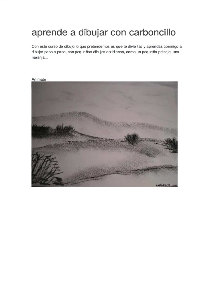 Pdf-Aprende-A-Dibujar-Con-Carboncillo - Compress Sss | PDF
