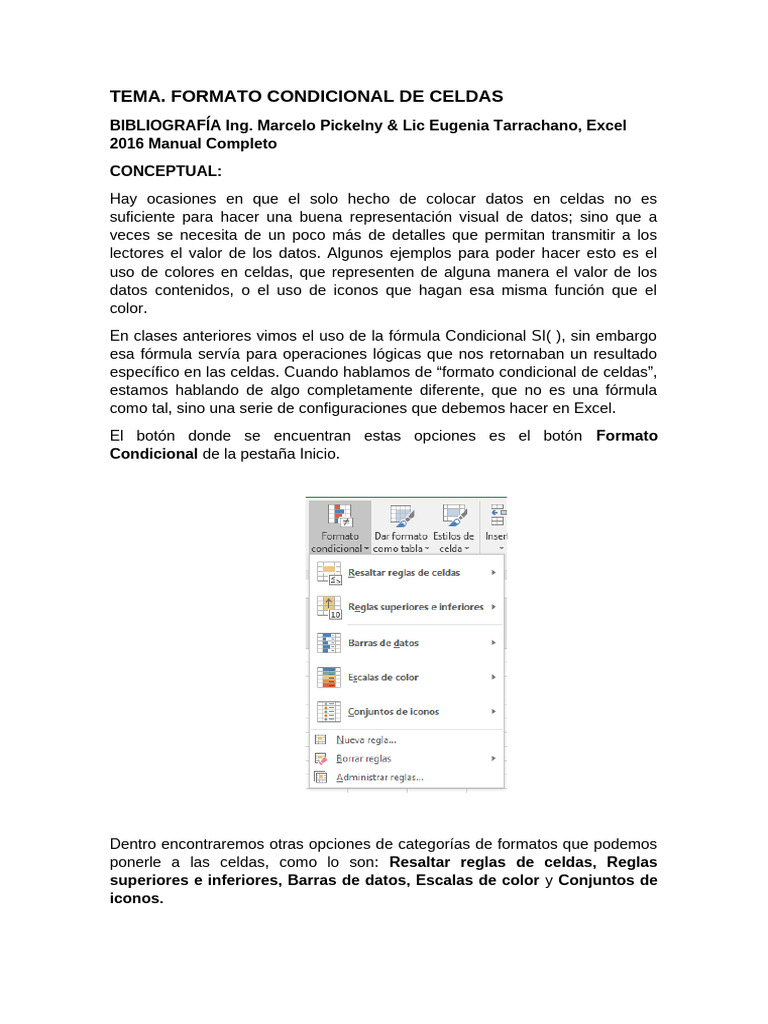 Tema Formato Condicional | PDF