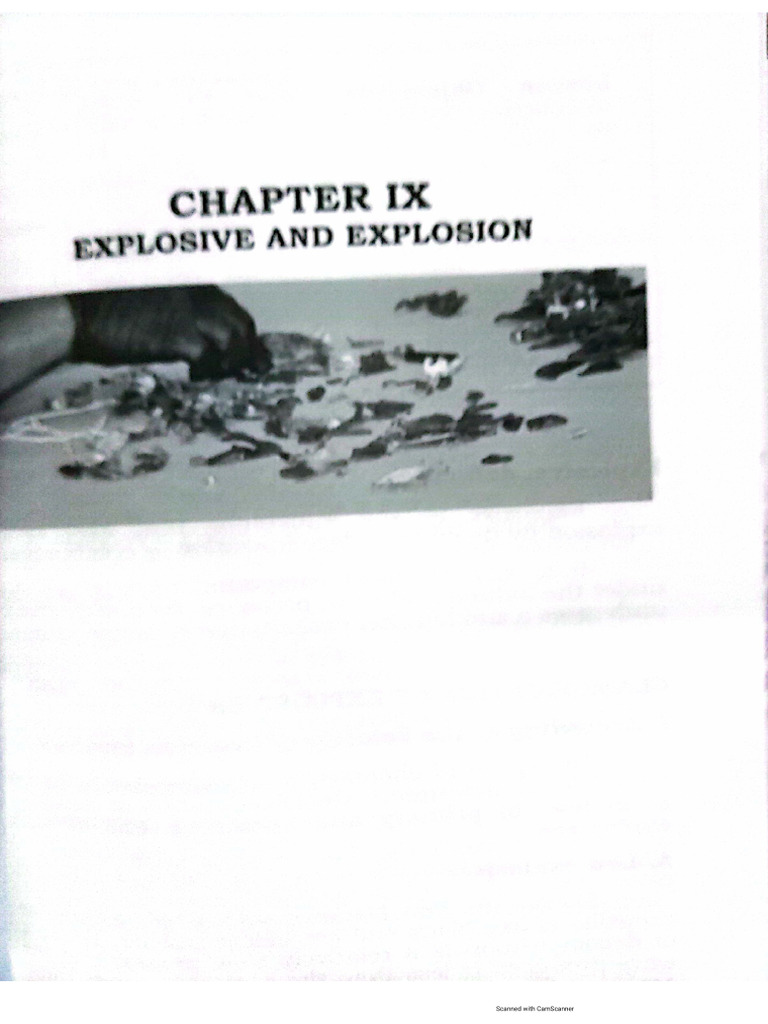 Explosive, Explosion and Scene Examination | PDF