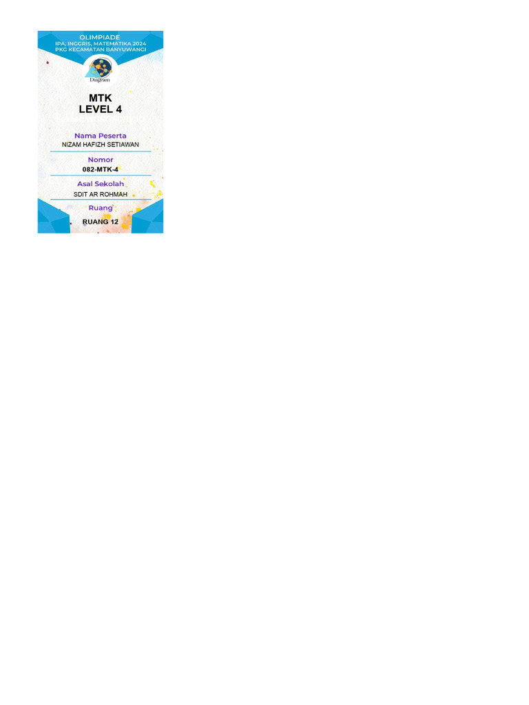 Nizam Hafizh Setiawan - MTK4 | PDF