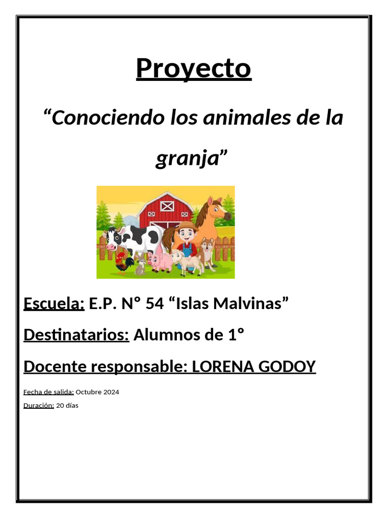 Proyecto Granja 2 | PDF