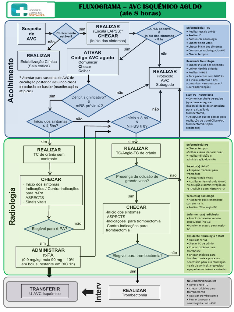 PROTOCOLO DE ATENDIMENTO - AVC Isquêmico Agudo | PDF