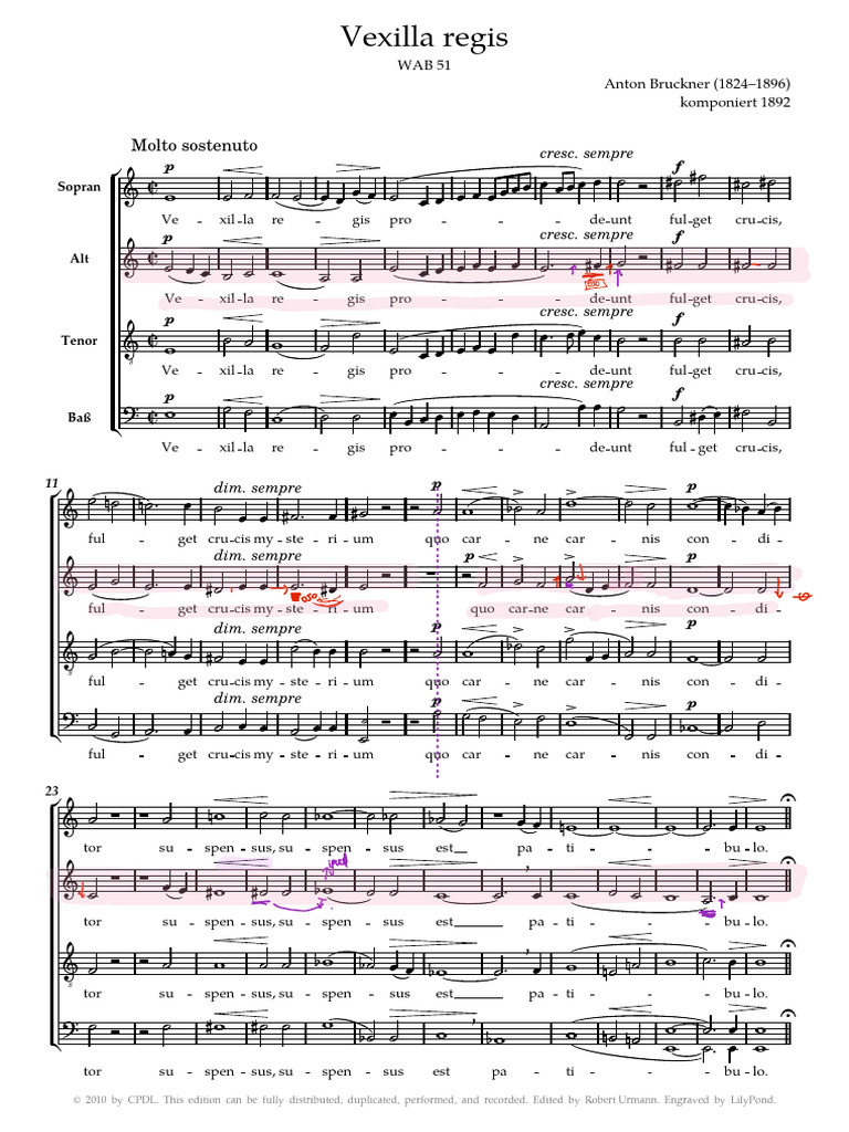 BRUCKNER - Vexilla Regis | PDF