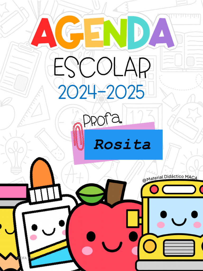 Profa. May Agenda Escolar 2024-2025 P-4 (1) - Removed | PDF
