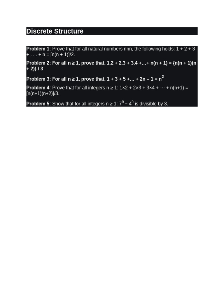 Discrete Structure | PDF