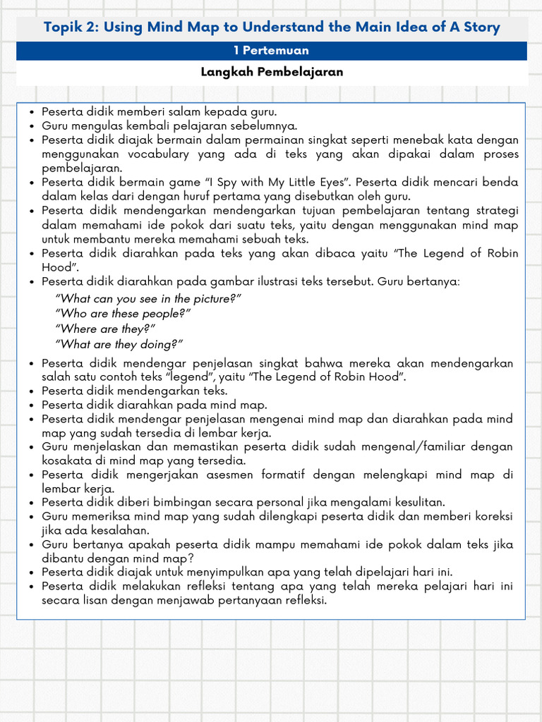 5168 - Topik 2 - Using Mind Map To Understand The Main Idea of A Story ...