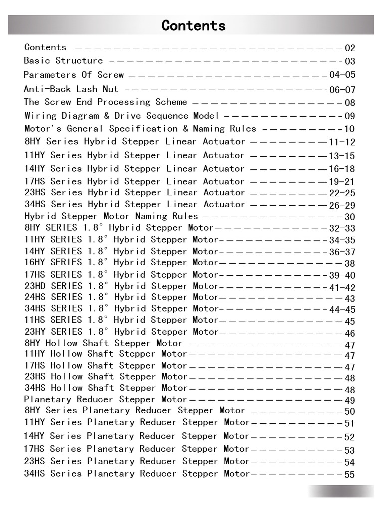 Stepper Motor Catalog-EnG | PDF