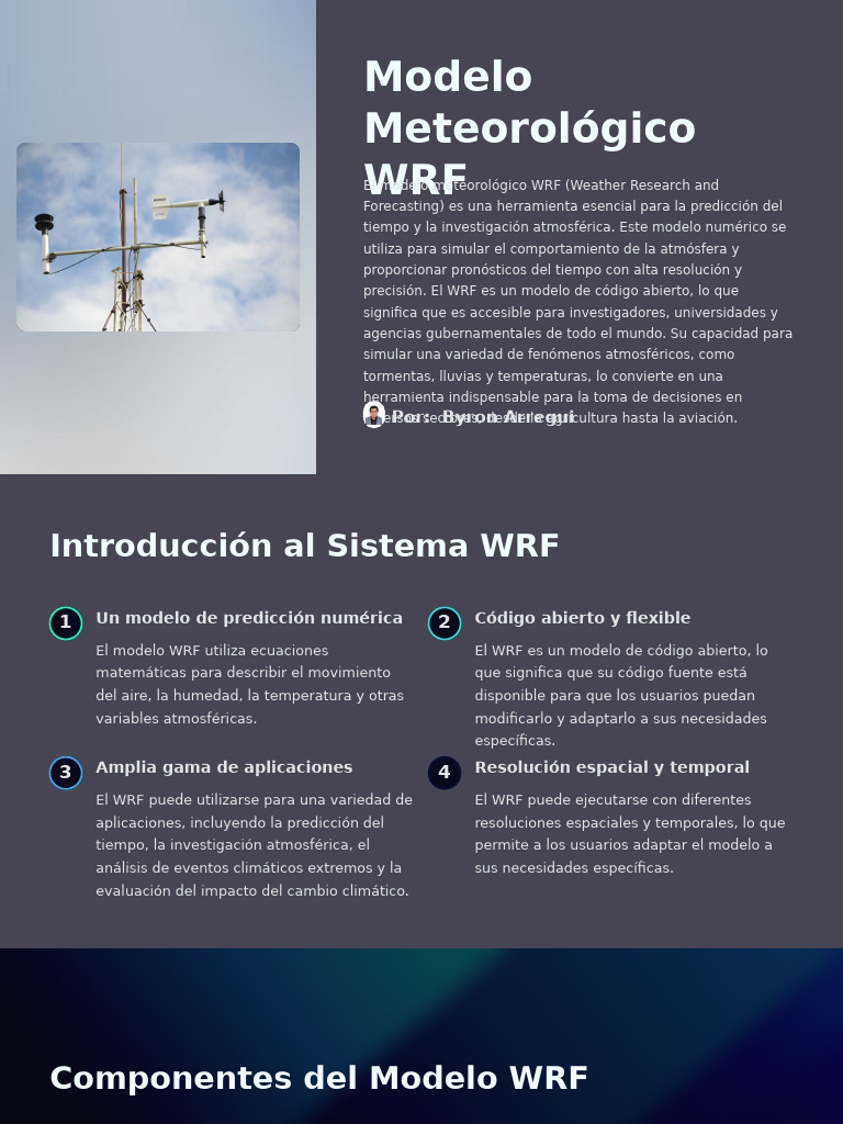 Modelo Meteorologico WRF | PDF