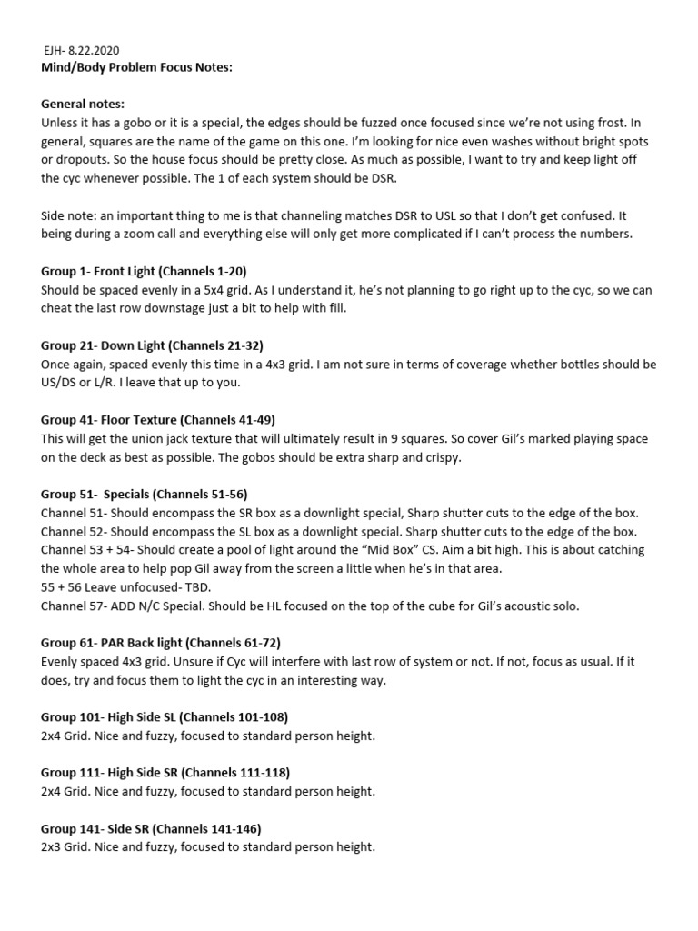 Mind.Body Problems Focus Notes | PDF