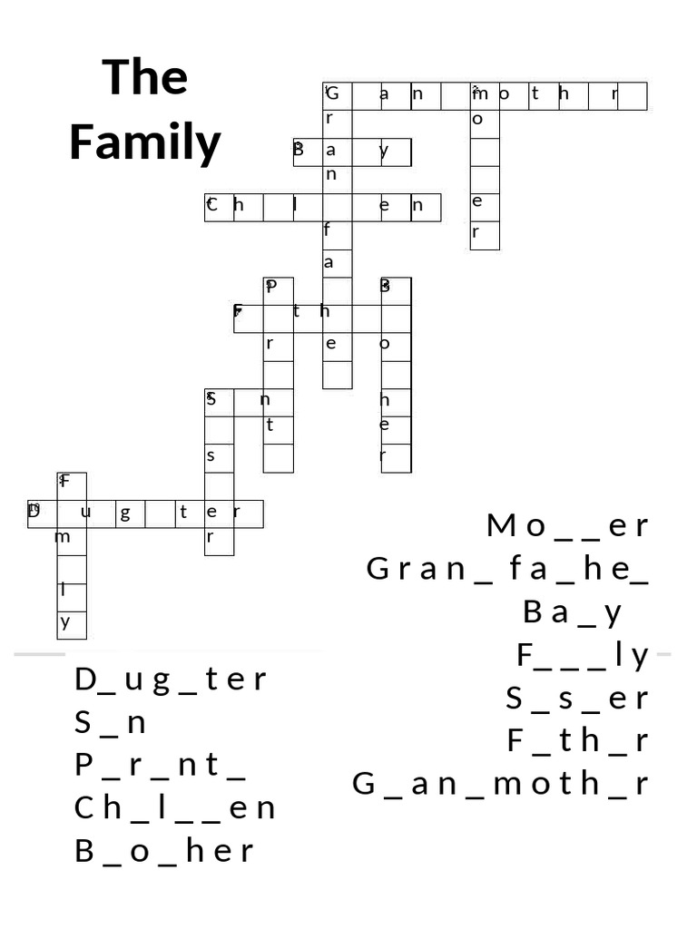 Family-Crosswords 32946 | PDF