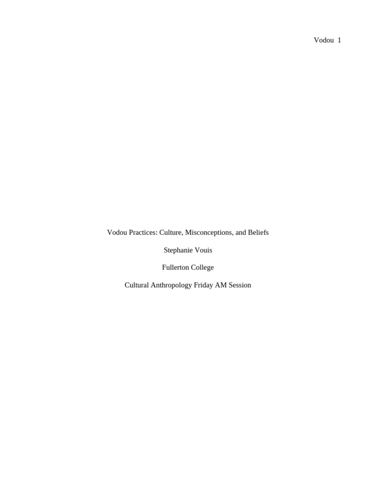 Voodoo Paper | PDF