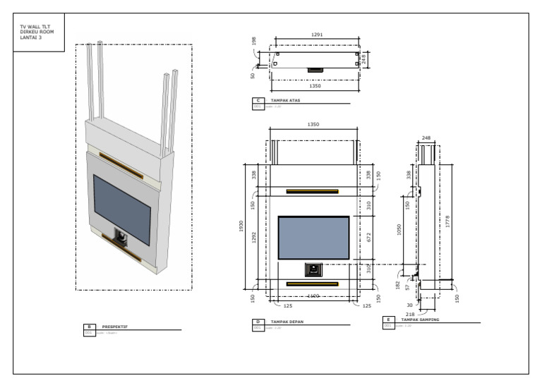TLT-tv Wall Dirkeu ELEVATION | PDF