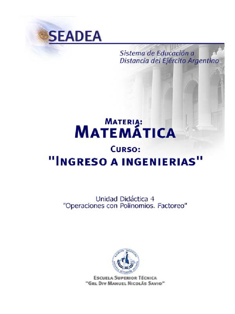 MatemÃ¡tica - UD4 | PDF